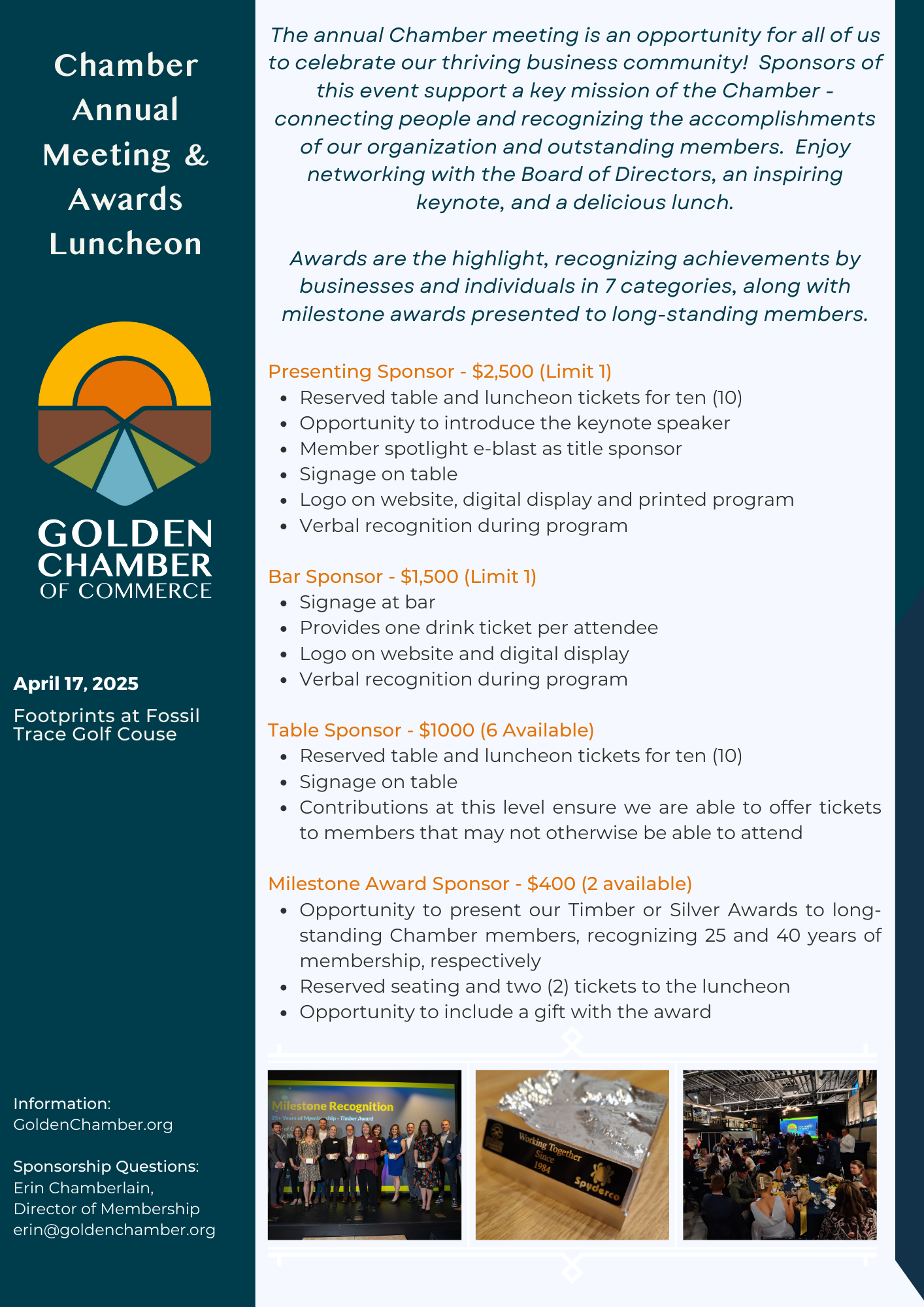 2025 Annual Awards Golden Chamber Of Commercegolden Chamber Of Commerce